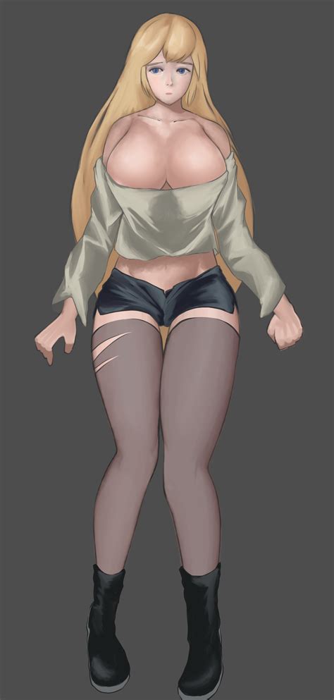 Rule 34 Athletic Athletic Female Blonde Hair Blue Eyes Busty Female