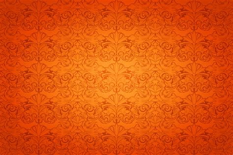 클래식 한 바로크 패턴 로코코와 오렌지에 로얄 빈티지 수평 배경 가을 배경 0명에 대한 스톡 벡터 아트 및 기타 이미지 0명 가을 곡선 Istock