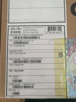 New Original Cisco Catalyst 9300L Stacking Kit Catalyst Switch Accessories C9300L Stack Kit