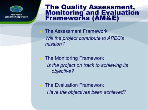 Ppt The Quality Assessment Monitoring And Evaluation Framework