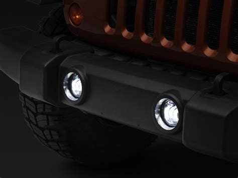 Raxiom 07 22 Jeep Wrangler JK JL Axial Series Tri Bar LED Fog Lights