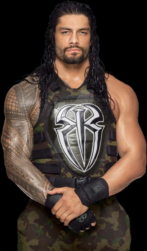 Download Roman Reigns Wrestler Pose