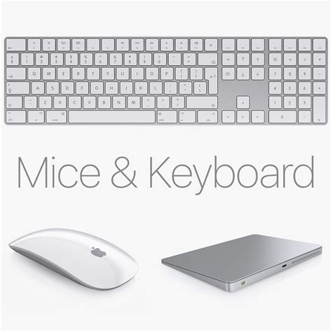 Apple Imac Ipad 키보드 및 Iphone 무료 3d 모델 C4d Free3d