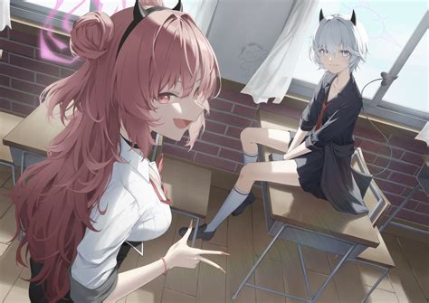 Sensei Doodle Sensei Kirara And Erika Blue Archive Drawn By