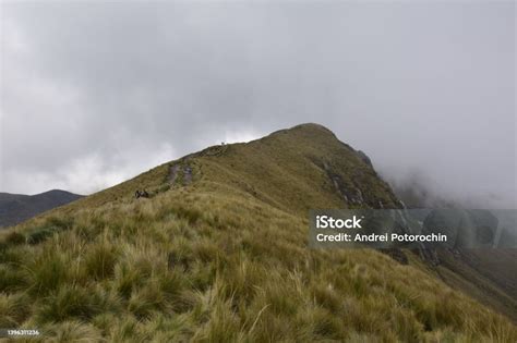 Rucu Pichincha 화산 안데스 산맥 근처의 산으로가는 길 피친차 화산 키토 경관에 대한 스톡 사진 및 기타 이미지