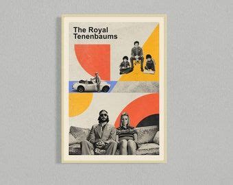 Royal Tenenbaums Etsy Canada Movie Posters Minimalist Movie Art
