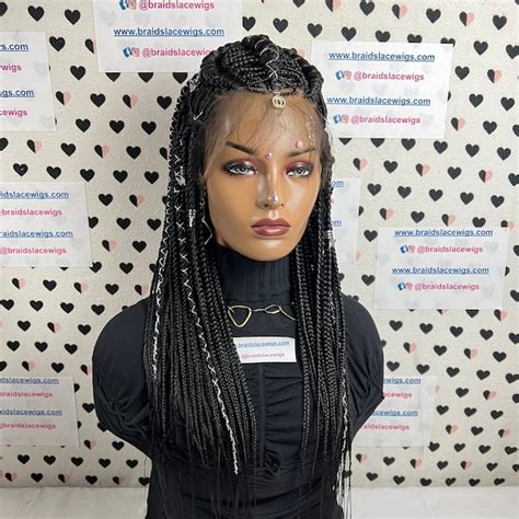 Cornrow Wig Etsy