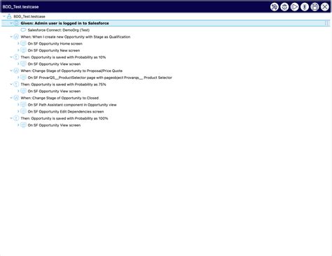 Automation V3 Behavior Driven Development Provar Documentation