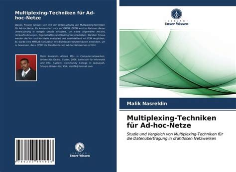 multiplexing techniken für ad hoc netze von malik nasreldin fachbuch