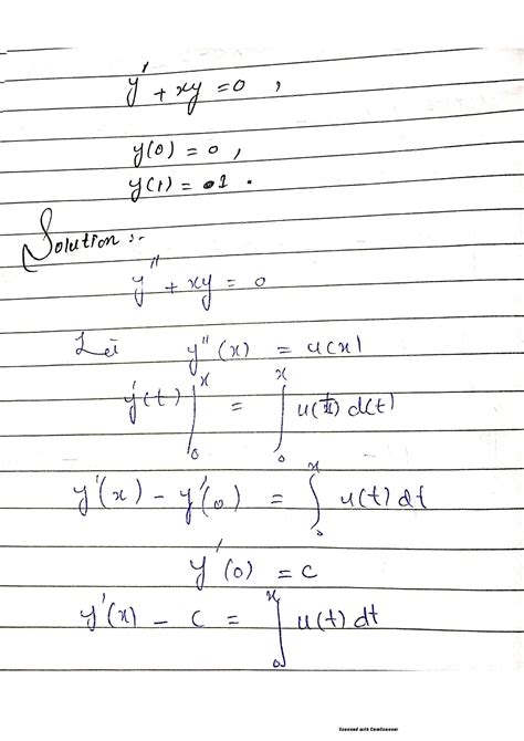 Solution Integral Equation Studypool