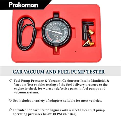 Prokomon Pompe à carburant de voiture et testeur de vide kit d outils