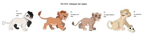 Tlk Ota Halloween Cub Adopts Closed By Hekimathewhitelion On Deviantart