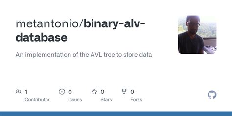 Github Metantoniobinary Alv Database An Implementation Of The Avl Tree To Store Data