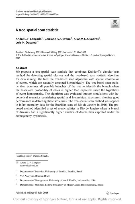 A Tree Spatial Scan Statistic