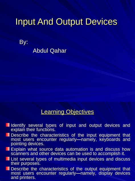 Input And Output Devices Pdf Printer Computing Computer Keyboard