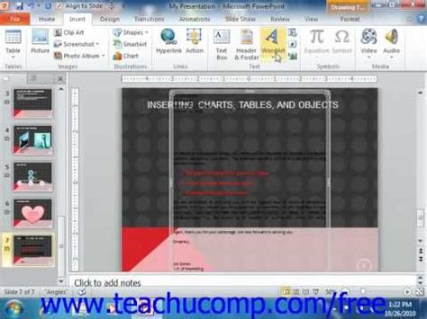 Learn How To Insert Objects In PowerPoint