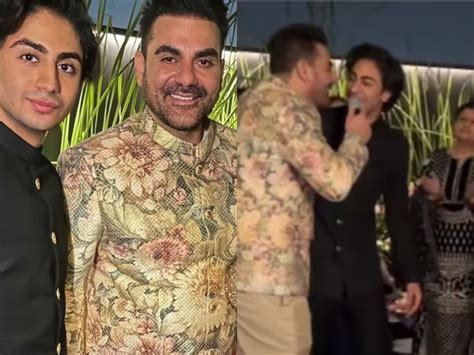 Watch Arbaaz Khans Son Arhaan Khan Serenades Newlyweds With A
