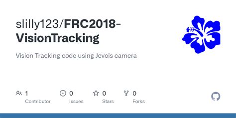 Github Slilly123frc2018 Visiontracking Vision Tracking Code Using