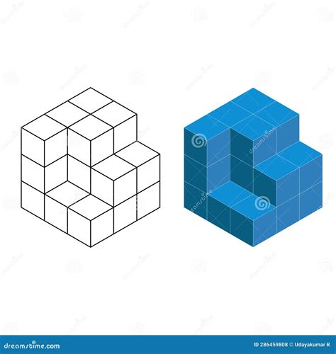 Isometric Cubes 3d Shapes Cube Icon In Trendy Design Vector Stock Vector Illustration Of