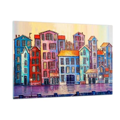 IMPRESSION SUR VERRE 120x80cm Tableaux Morceau Immeubles D Habitation Ville EUR 119 99 PicClick FR