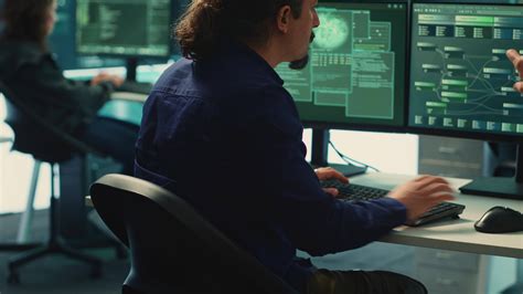 Cyber Security Experts In A Governmental Hacking Room Working On Securing Networks Hackers