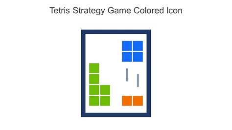 Tetris Strategy Game Colored Icon In Powerpoint Pptx Png And Editable