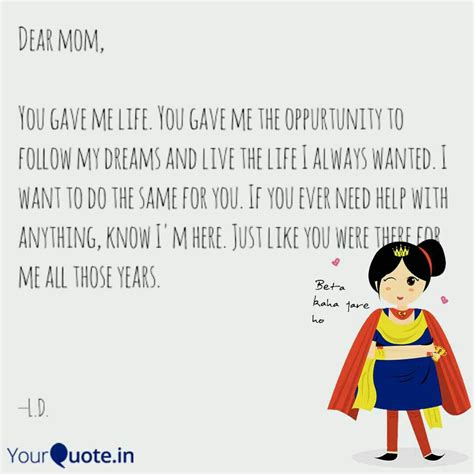 How To Write A Letter To My Mom