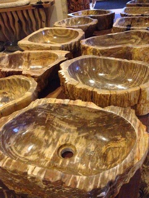 Wood Fossils Sinks Окаменелое дерево ОКАМЕНЕЛОСТИ РАКОВИНЫ Wood