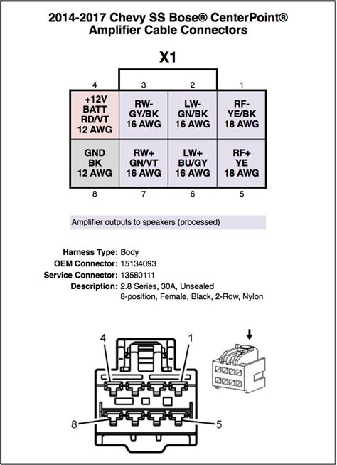 Gm Bose Audio Wiring Diagram