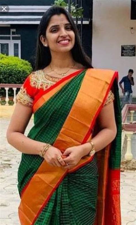 Bridal Sari Aunty In Saree Ethnic Wedding Indian Blouse Art Silk