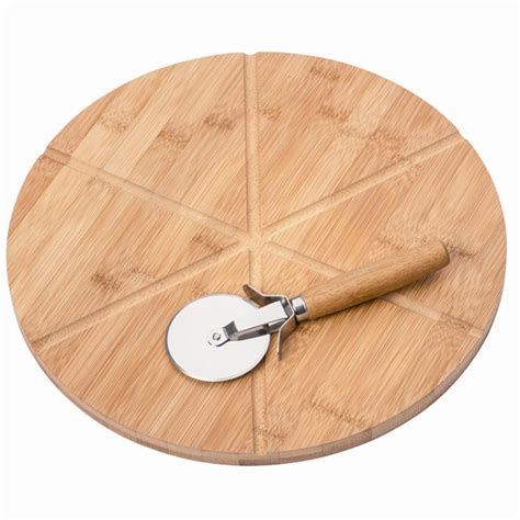 Kesper 584 62 Pizzateller 32cm Bambus Mit Pizzaschneider Natur 2