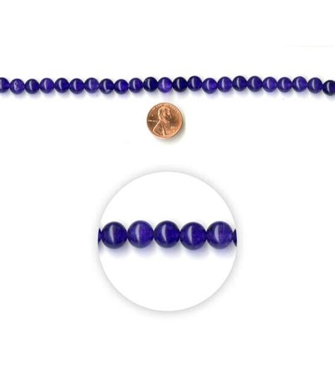 7 Purple Round Fluorite Stone Strung Beads By Hildie And Jo Joann
