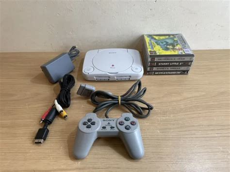 PS1 SONY PLAYSTATION PSone Slim Console Bundle SCPH 102 PAL Controller
