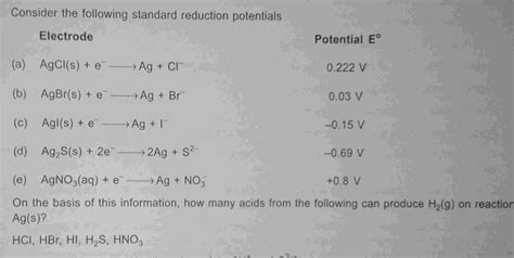[answered] Consider The Following Standard Reduction Potentials Kunduz