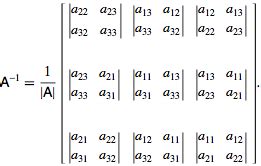 Math Simple 3x3 Matrix Inverse Code C Stack Overflow