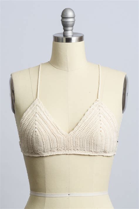 Leto Wholesale Buy Crochet Triangle Bralette Bra In Bulk Qty