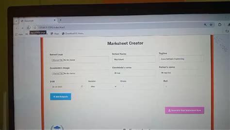 Deep Majumder On Linkedin My Latest Project Dynamic Marksheet Creator