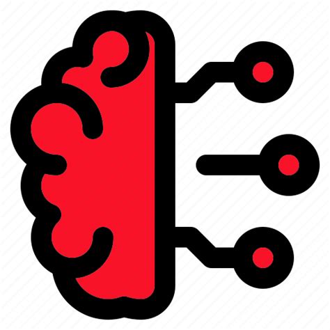 Brain Artificial Intelligence Technology Gear Automaton Icon