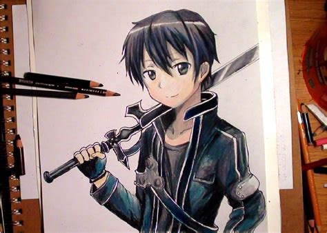 Kirito Drawing At Getdrawings Free Download