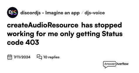 Createaudioresource Has Stopped Working For Me Only Getting Status