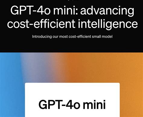 Gpt 4o Mini NextBigFuture