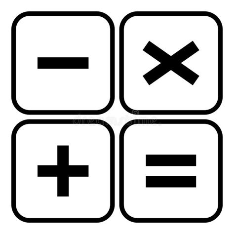 Set Of Equal And Not Equal Mathematics Symbol Education Maths Icon