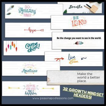 Google Classroom Header Google Form Headers By Peas In A Pod Tpt