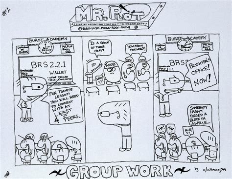 Introducing Mr Plot Comic Strip 01 Group Work R Burstcoin