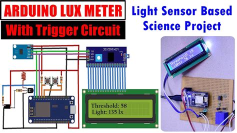 Diy Arduino Lux Meter Science Project To Measure Light Intensity With Bh1750 Nodemcu Lcd Youtube
