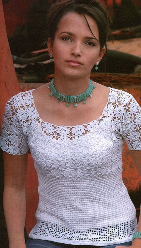 Crochet Blusa Blanca Imagui