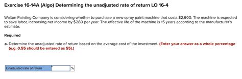 solved problem 16 19a algo using net present value and