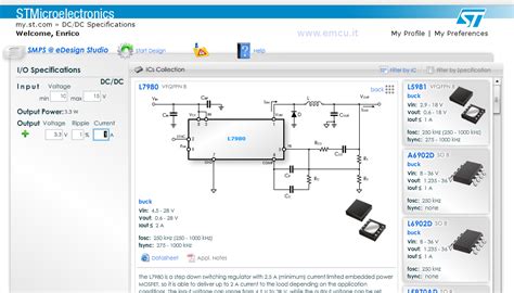 STM Analog Web Site Support