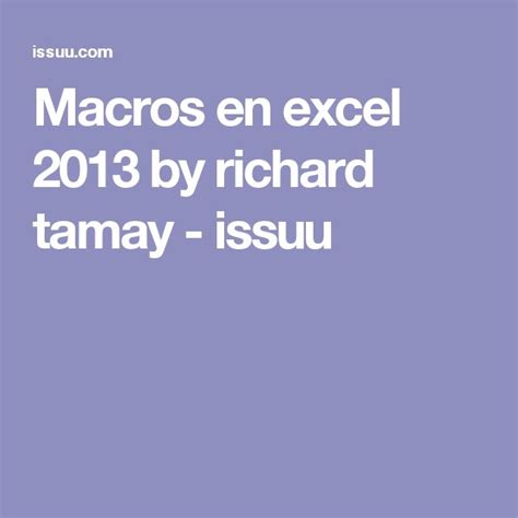 macros en excel 2013 macros excel digital publishing
