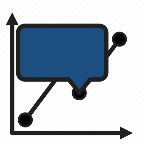 Chart Dots Tooltip Business Analytics Diagram Finance Icon